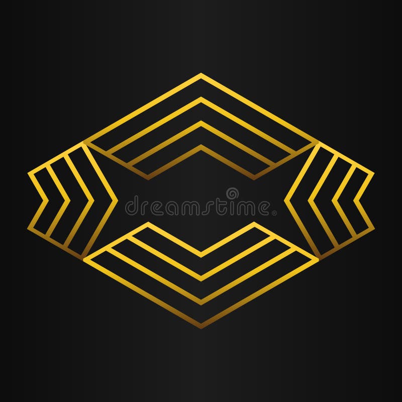 Golden Geometry Glitter Background Stock Vector - Illustration of ...