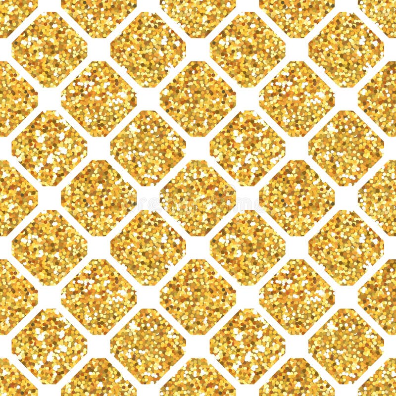 Golden Geometry Glitter Background Stock Vector - Illustration of light ...
