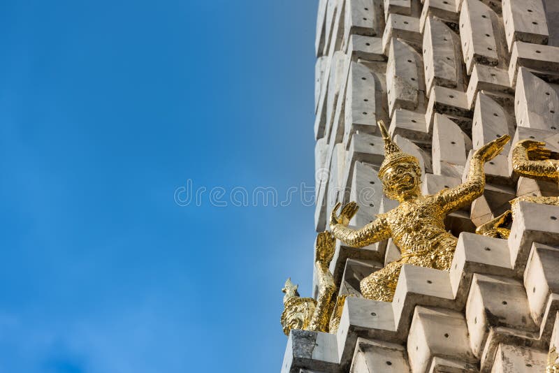 Golden giant. stock photo. Image of jedi, asia, bangkok - 47614822