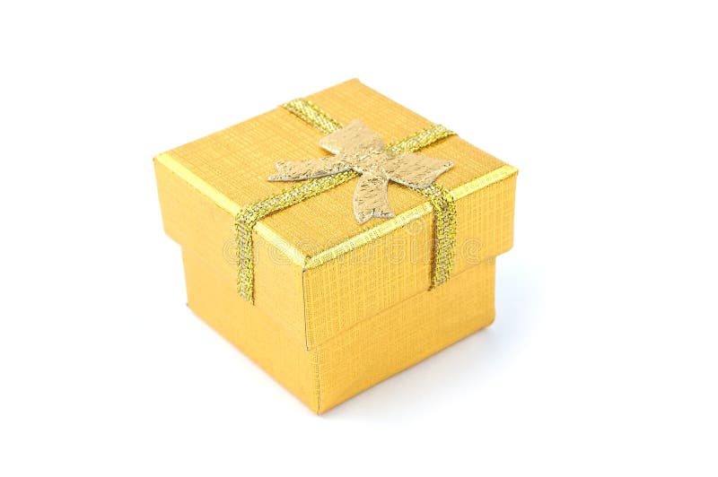 Open golden gift box stock photo. Image of golden, astonishment - 11733202