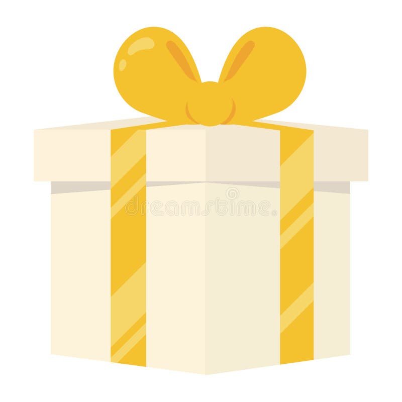 Golden gift box stock vector. Illustration of paper - 300318813
