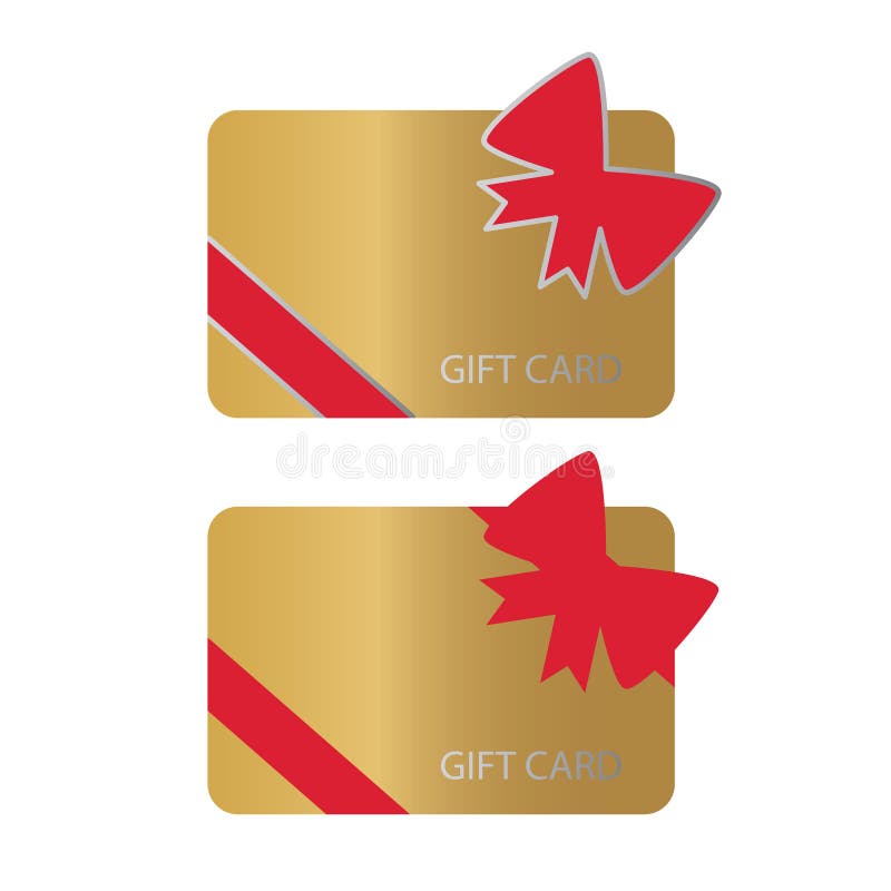 Golden gift card icon stock vector. Illustration of present - 165319123