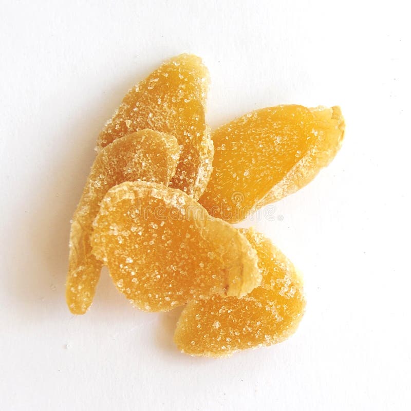 Golden ginger with a sugar stock image. Image of health - 114235815