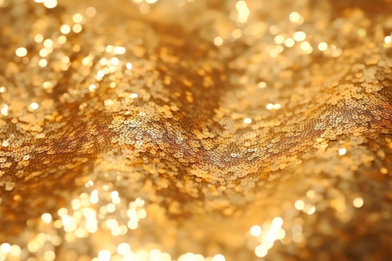 Golden Glamour Glitter Texture Stock Illustration - Illustration of ...