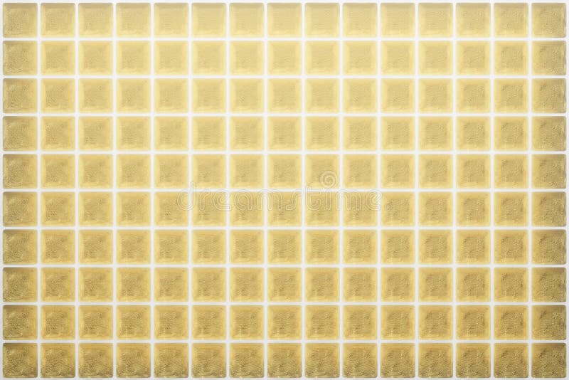 Golden Glass Block Wall Background and Texture. 3d Rendered Wallpaper ...
