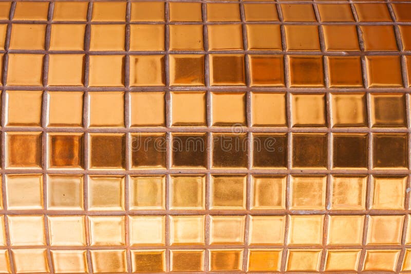 Golden glazed tile stock photo. Image of color, decorate - 101607510