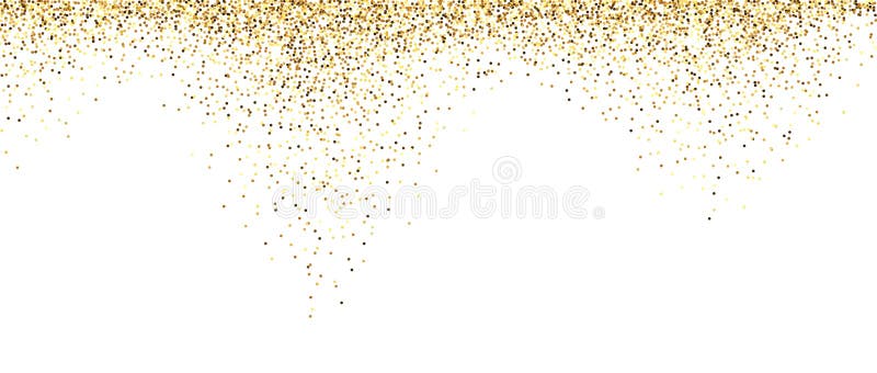 Golden Glitter Background. Falling Small Confetti Texture. Sparkling ...