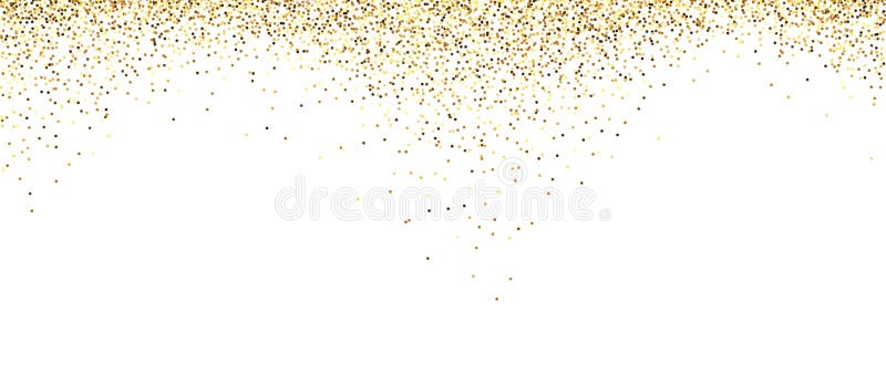 Golden Glitter Background. Falling Small Confetti Texture. Sparkling ...