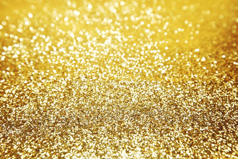 Gold Twinkling Light Background Stock Photo - Image of glittery, years ...
