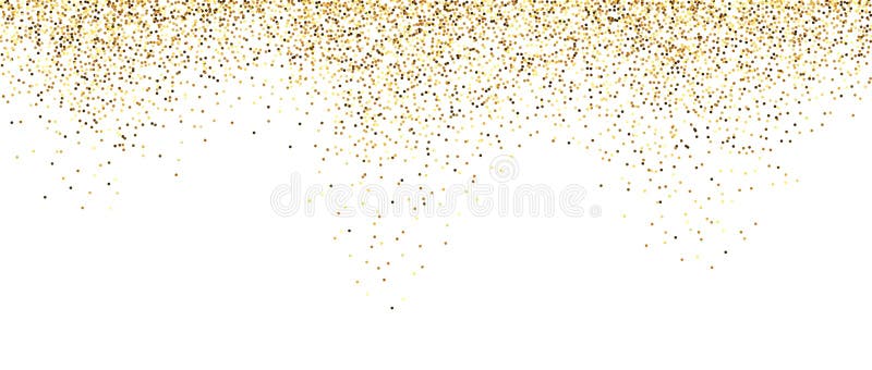 Golden Glitter Background. Sparkling Small Confetti Wallpaper. Splashed ...