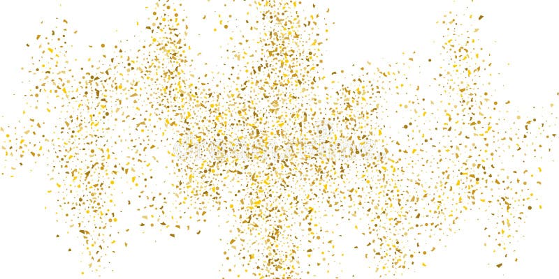 Golden Glitter Confetti On Stock Vector Illustration Of Glitter