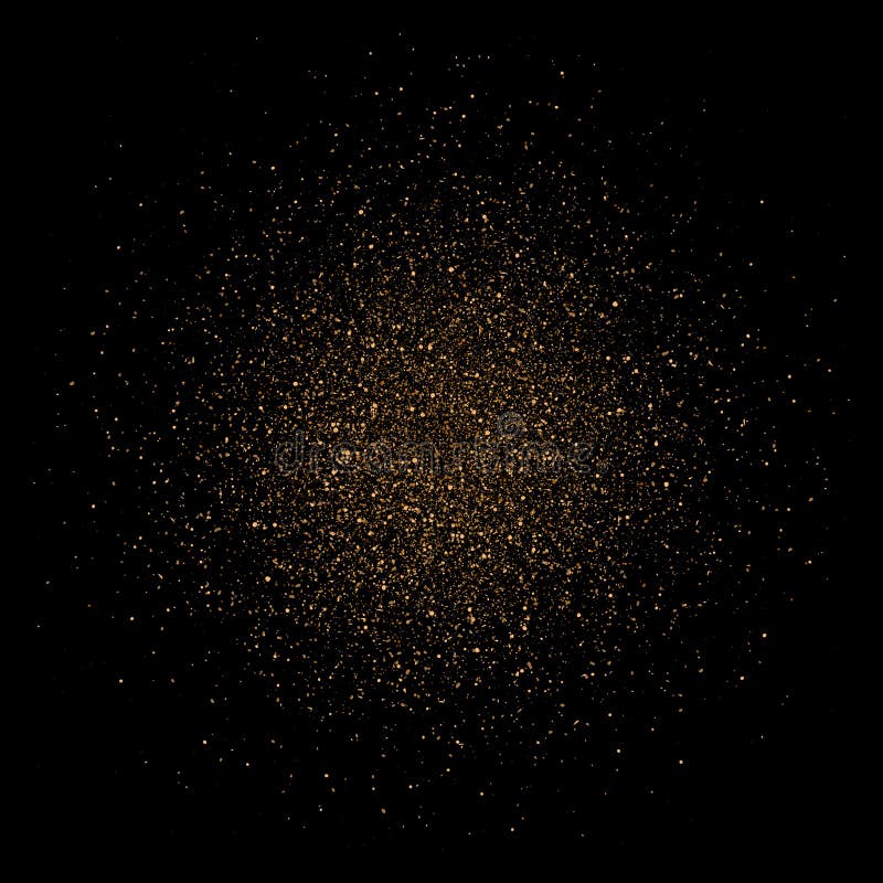 Golden glitter explosion. stock vector. Illustration of background ...