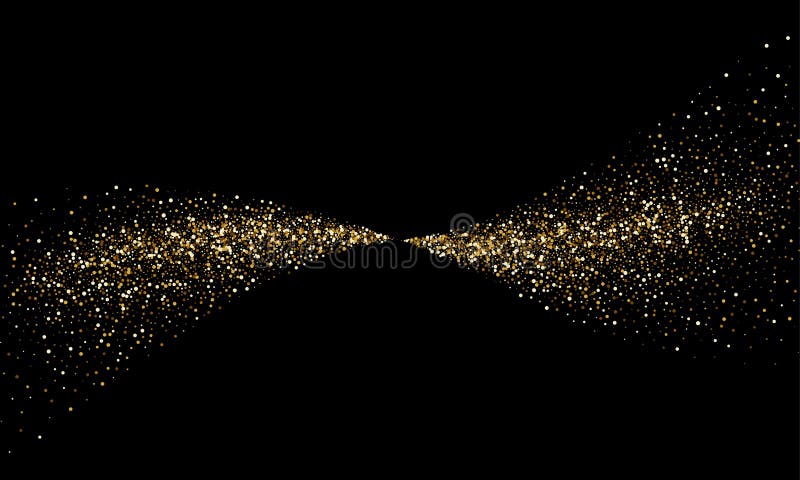Golden Glitter Wave Vector Shiny Particles Trail Stock Vector ... Golden Glitter Wave Vector Shiny Particles Trail Stock Vector ...