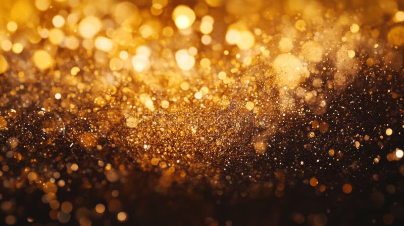 Golden Glitter Sparkle Background Texture Stock Illustration ...