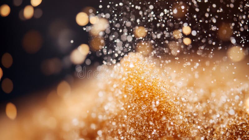 Golden Glitter Sparkle Texture Background Stock Illustration ...
