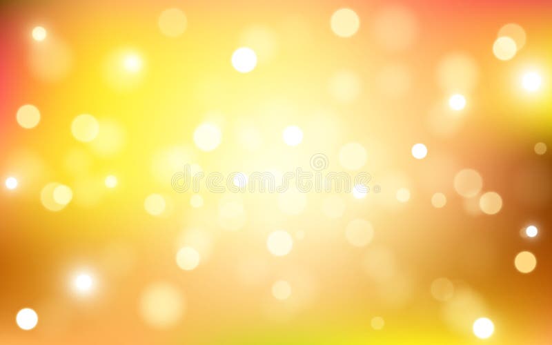 Golden Glow in Abstract Bokeh Light Background, Vector Eps 10 ...