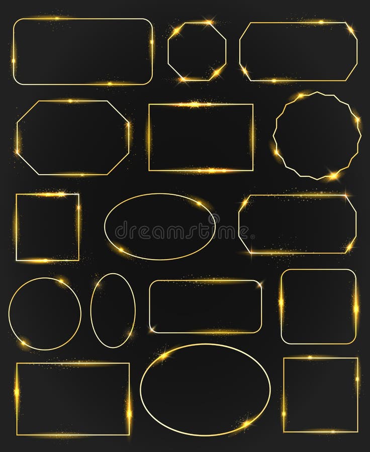 Golden glow stock vector. Illustration of decorative - 47128526