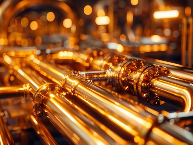 The Golden Glow of Innovation in a Modern Refinerys Pipeline Network ...