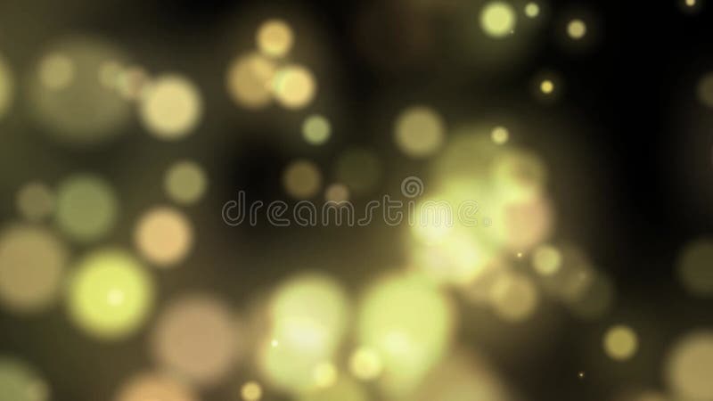 Golden Glow Particles Bokeh Effect Background Stock Video - Video of ...