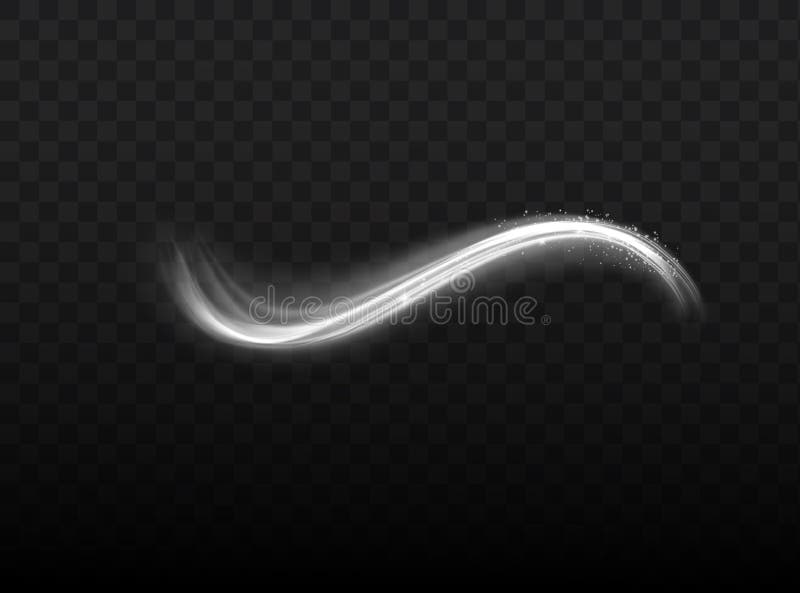 Golden Glowing Shiny Lines Effect Vector Background. Luminous White ...