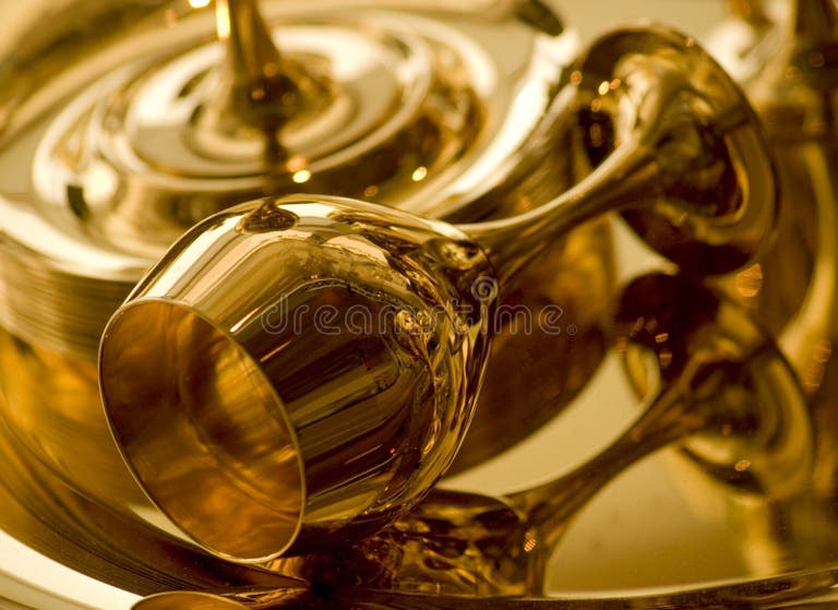 Golden goblet stock image. Image of goblet, alcohol, wealth - 8533983
