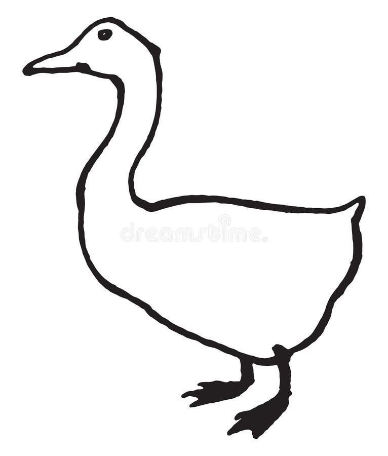 The Golden Goose, Vintage Engraving Stock Vector - Illustration of ...