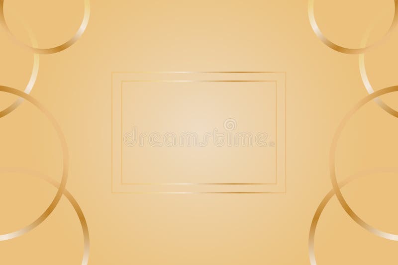 Golden Gradient Background with Circle Outlines on the Edges and a ...