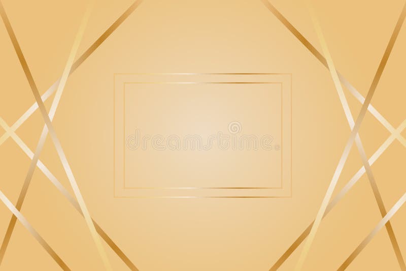 Golden Gradient Background with Oblique Lines on the Edges and a Frame ...