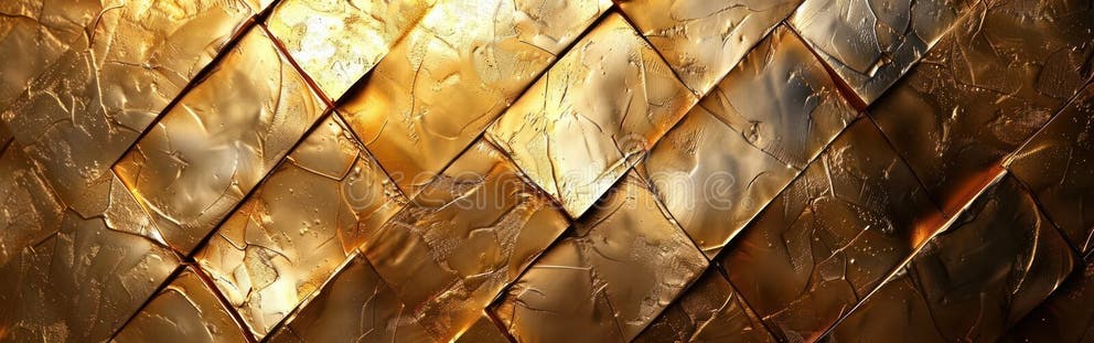 Golden Gradient Tile Pattern Background with Scratch Texture and Line ...