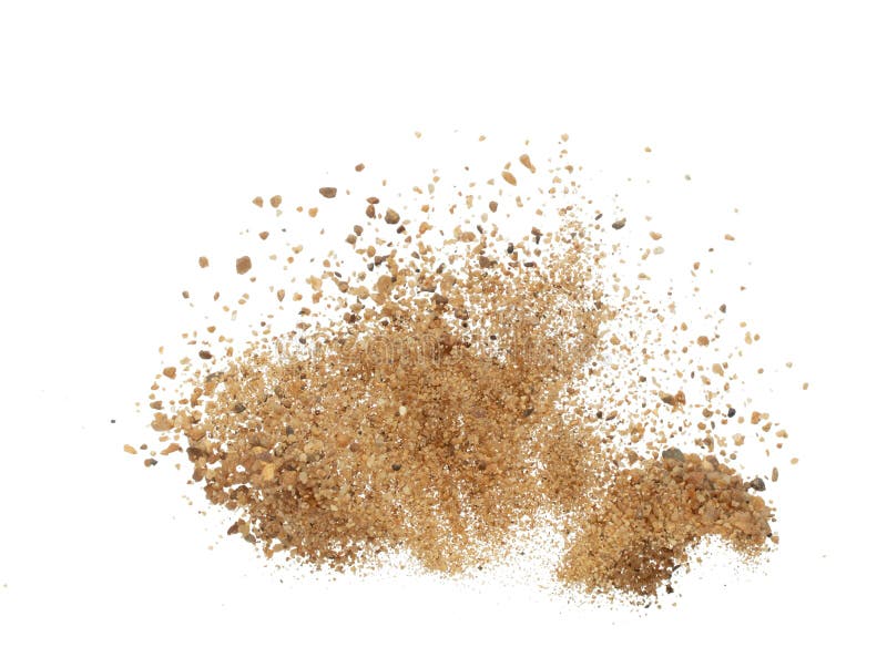 Golden Grain Wave Explode. Abstract Cloud Fly. Yellow Colored Sand ...