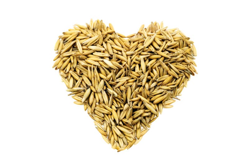 Golden Grains Wheat in the Form of a Heart Stock Photo - Image of heart ...
