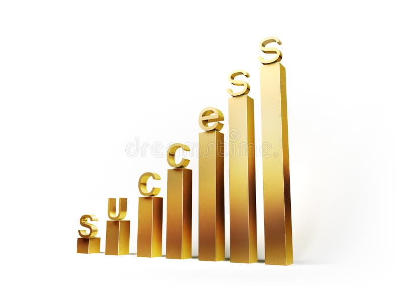 Golden keyboard of success stock photo. Image of successful - 4548038