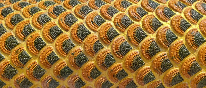 Golden and Green Dragon Scales Pattern Stock Image - Image of green ...