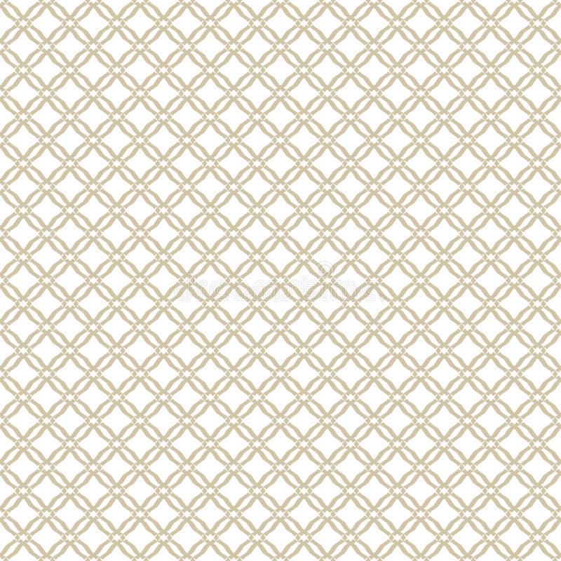Golden Grid Pattern. Vector Abstract Geometric Seamless Texture with ...