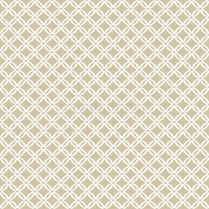 Golden Grid Pattern. Vector Abstract Geometric Seamless Texture with ...