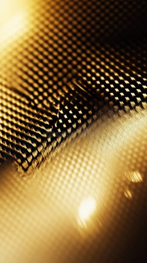 Golden Grids, Abstract Light Patterns Casting Shadows, a Visual ...