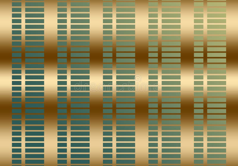 Golden Grille Gradient Design Stock Illustration - Illustration of ...
