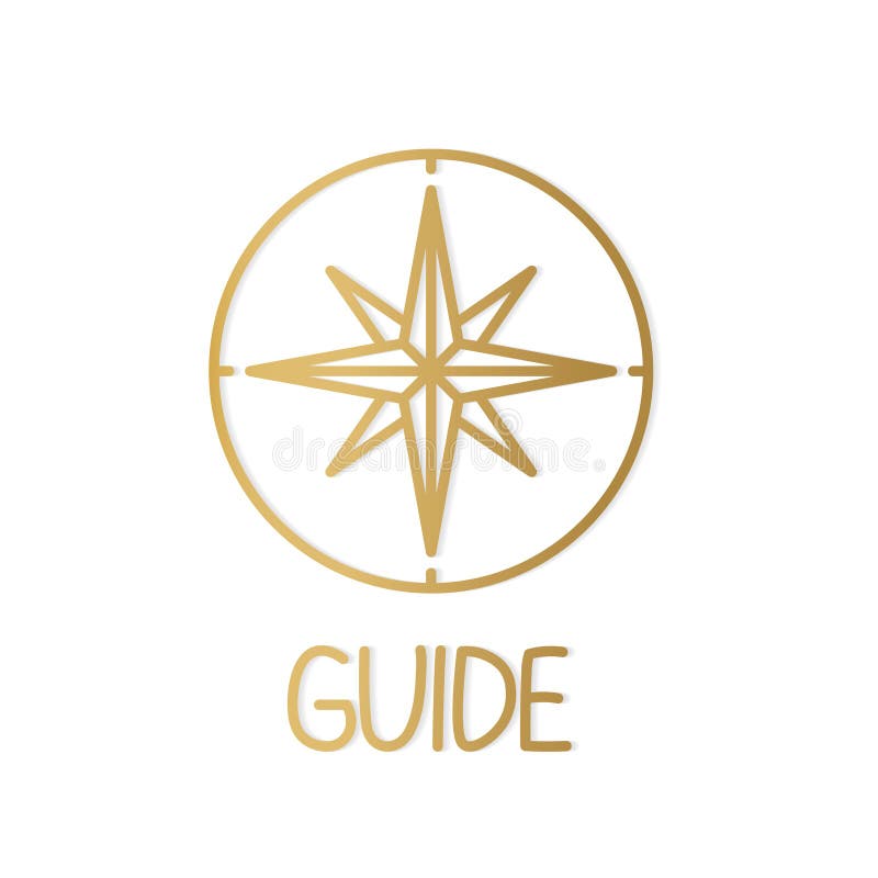Golden Guide, User Manual, Travel Concept Stock Vector - Illustration ...