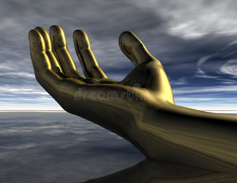 Hand out of Water stock illustration. Illustration of drowning - 51550298