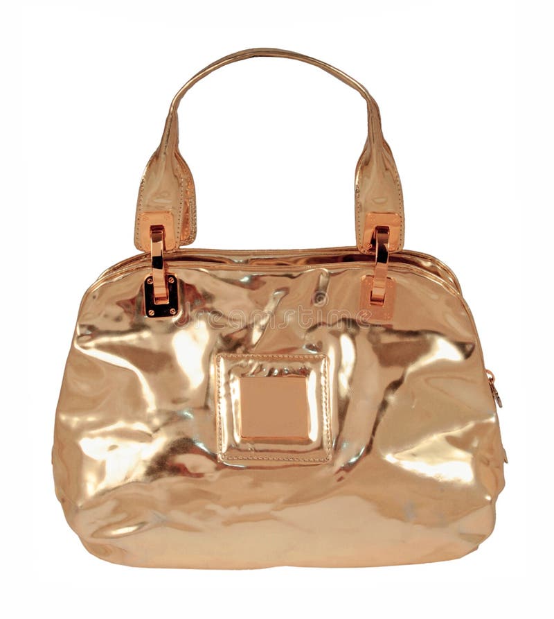Golden handbag stock photo. Image of case, elegant, handle - 44003476