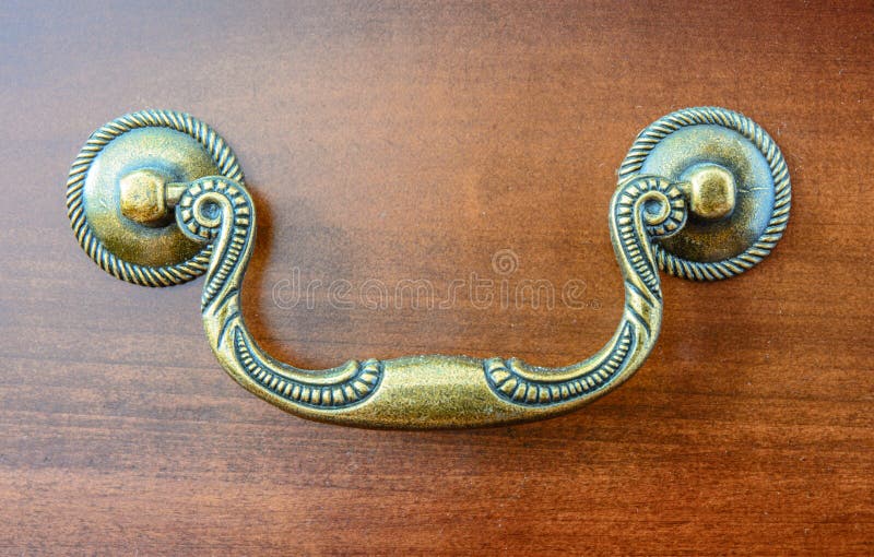Golden handle drawer stock image. Image of furniture - 32613963