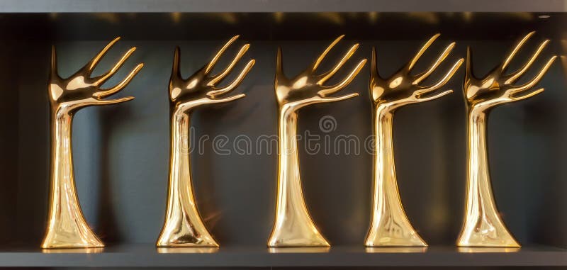 People hands logo. Gold stock illustration. Illustration of friendship ...