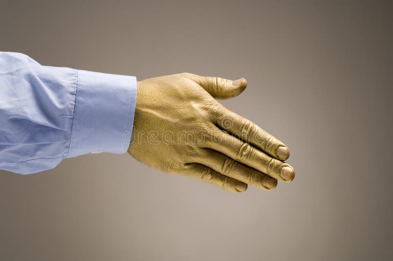 Golden Handshake stock photo. Image of golden, handshake - 2343238