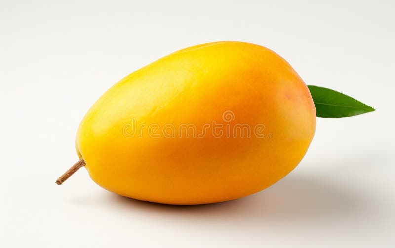 Golden Harvest Mango on White Background Stock Illustration ...