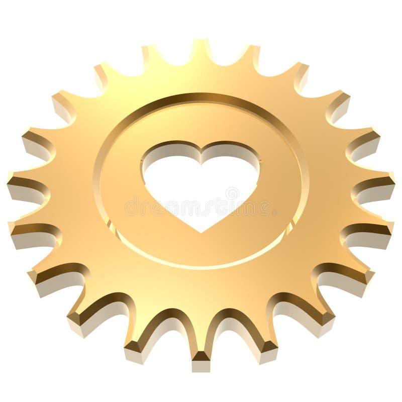 Heart Gear Mechanism Vector Cardiology 3d Poster Stock Vector ...