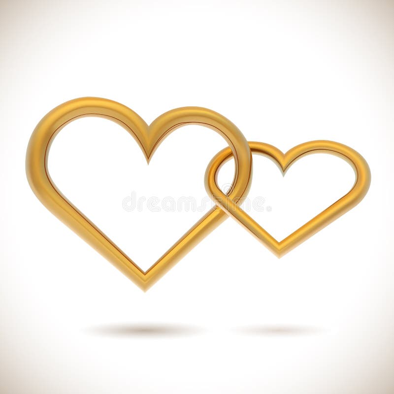 Two Hearts Joined Together Stock Illustrations – 484 Two Hearts Joined ...