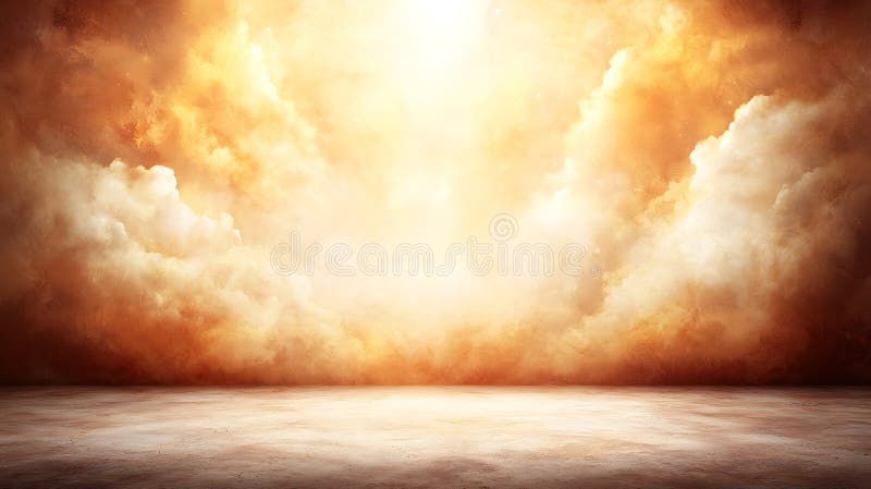 Golden Heaven Cloudscape Background - Abstract Backgrounds Stock ...