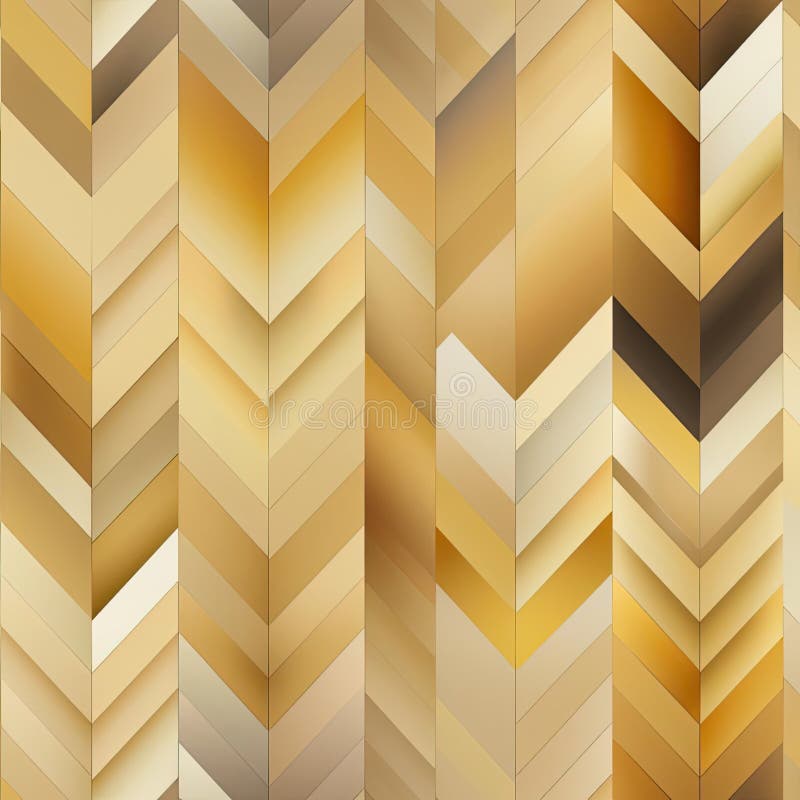 Golden Herringbone Seamless Pattern with Folded Planes (tiled Stock ...