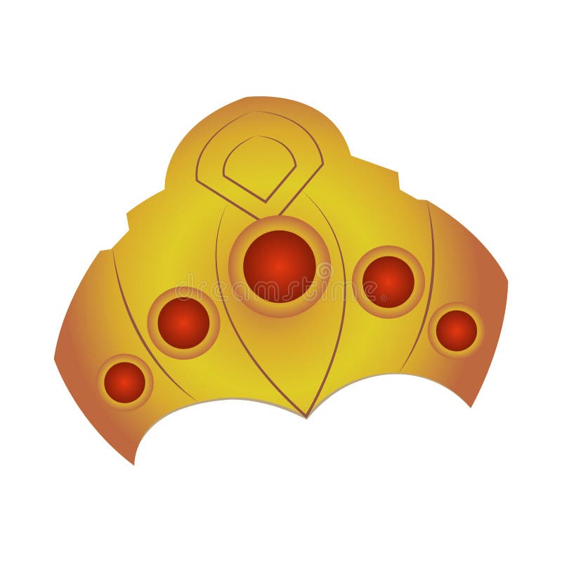 Golden Hindu Crown Design. Vector Stock Vector - Illustration of ...