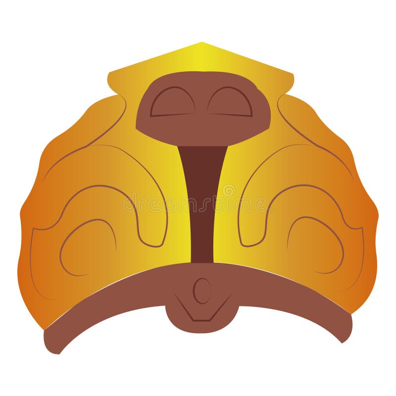 Golden Hindu Crown Design. Vector Stock Vector - Illustration of ...